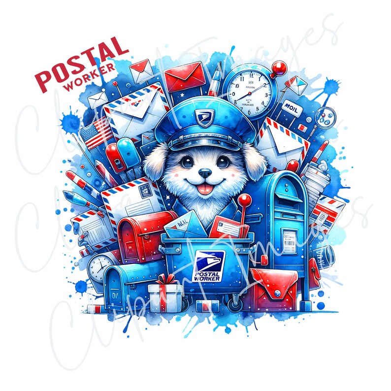 Postal Worker 20 Oz Skinny Tumbler Wrap Sublimation Design, Cute Mail ...