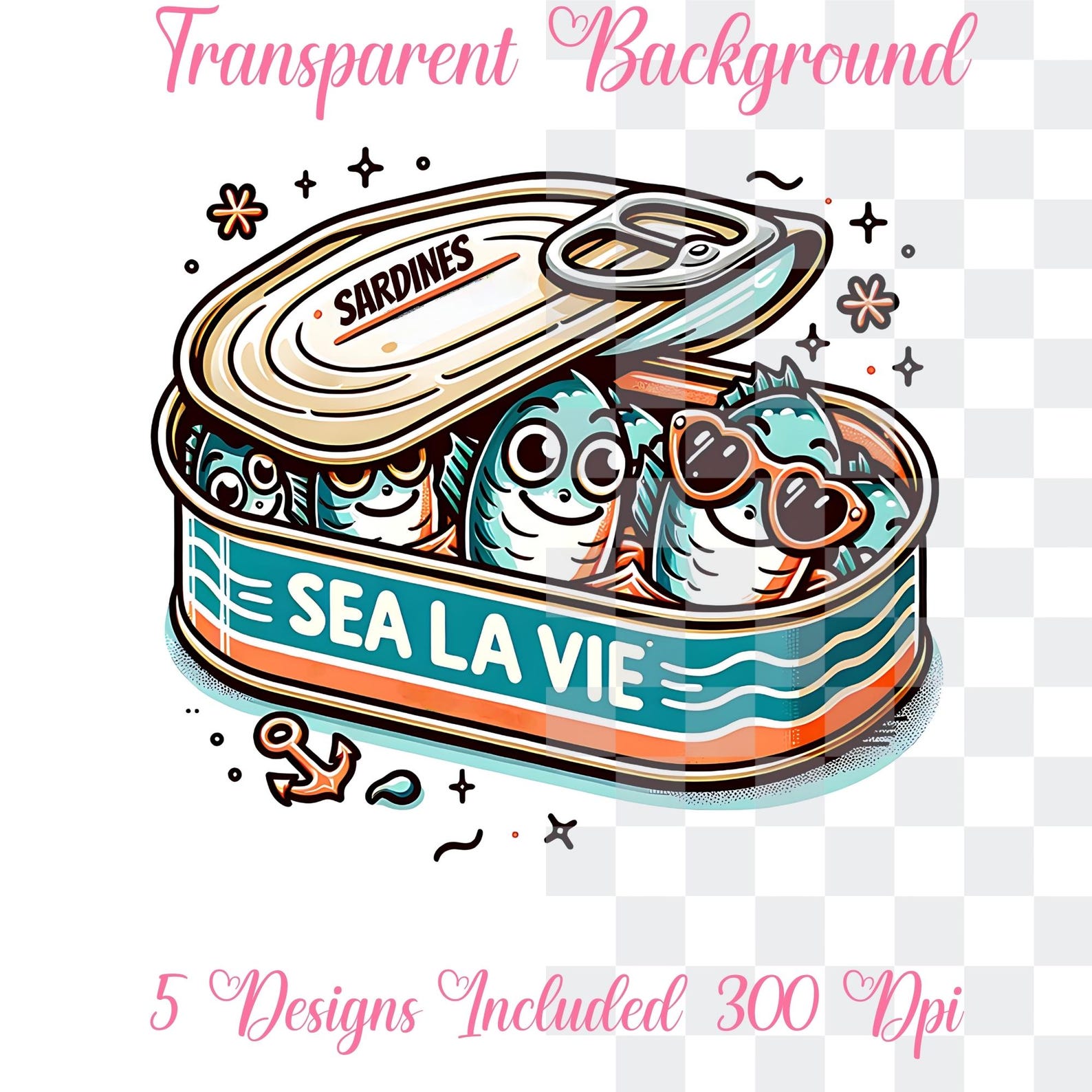 Sardine Funny Fish PNG Designs, Vintage Sardine Tinned Fish Sardine ...