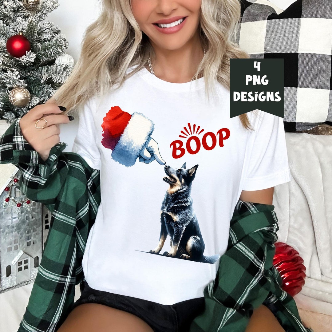 Boop Christmas Dog PNG, Bond Hand PNG, Australian Cattle Dogs Boop ...