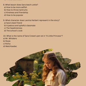 A Little Princess Workbook: Study Guide Reading - Etsy