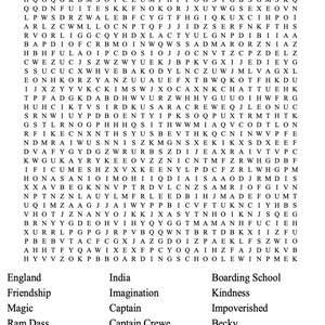 A Little Princess Workbook: Study Guide Reading - Etsy