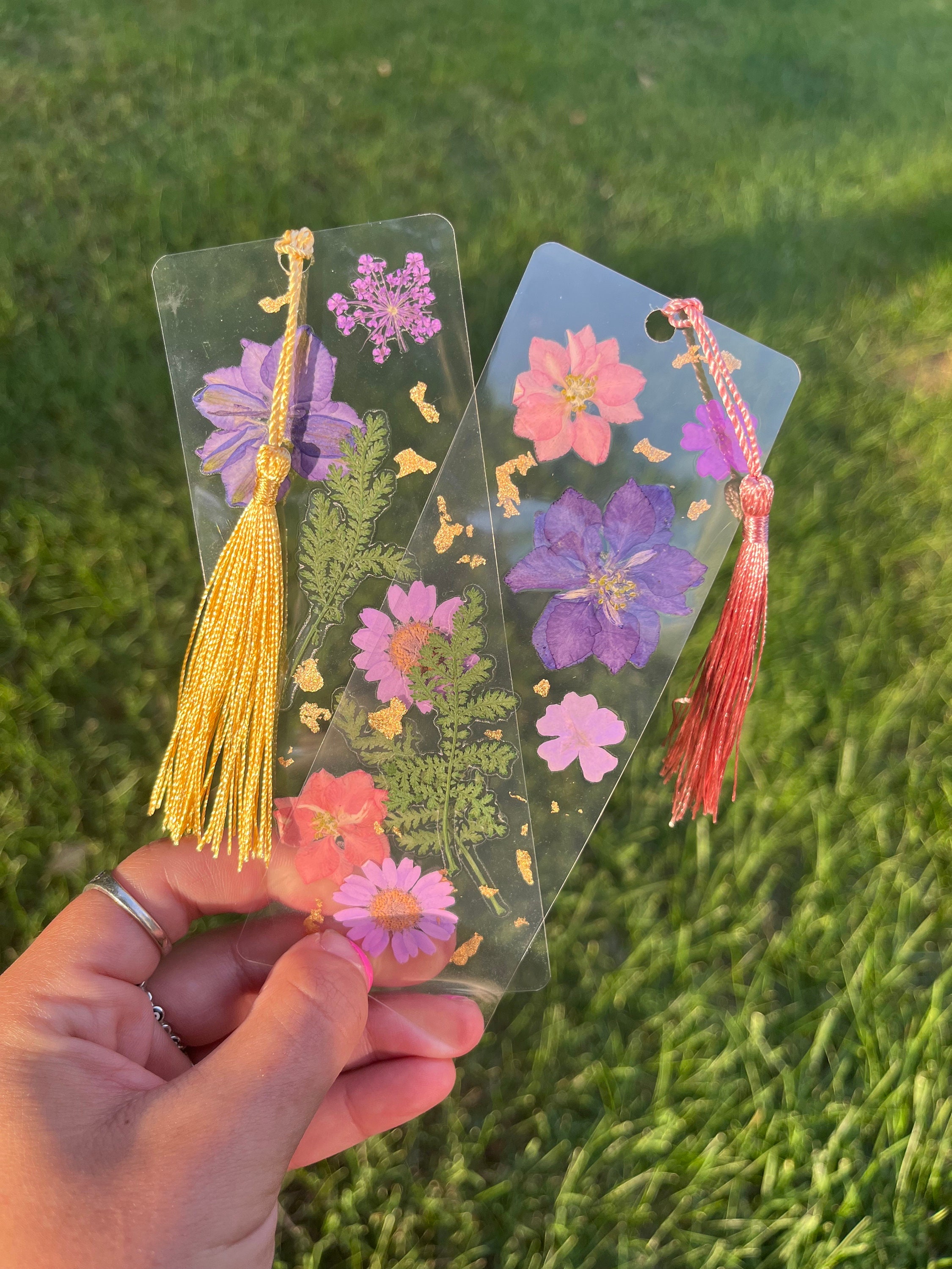 Pressed Flower Bookmark Gift - Etsy
