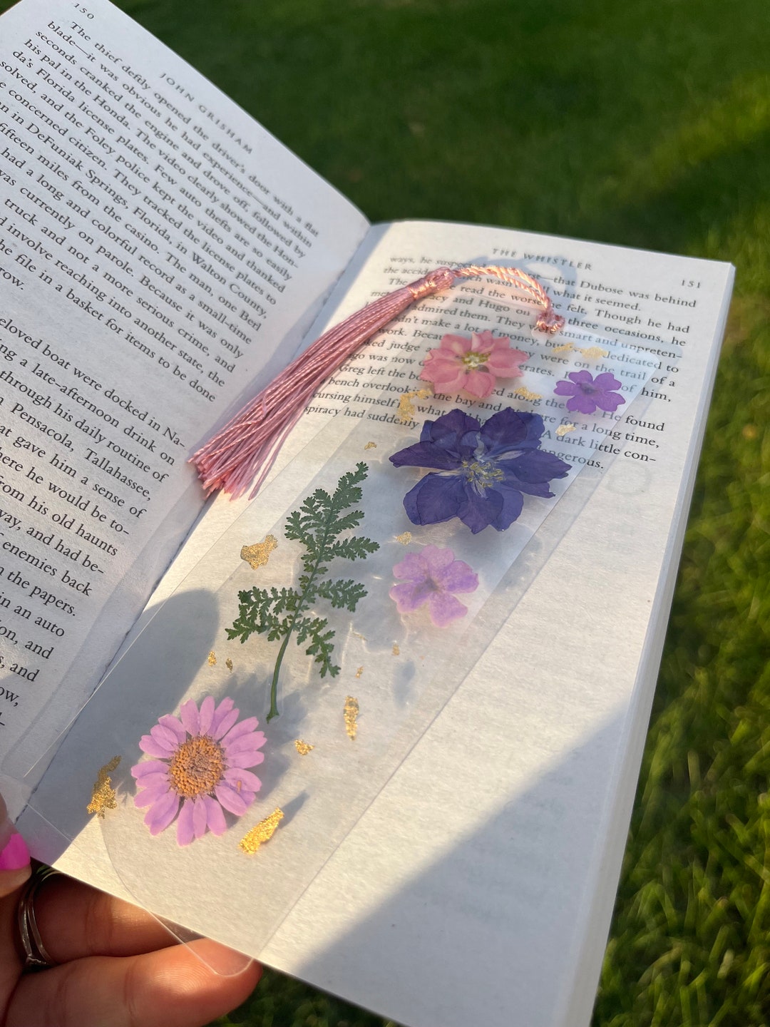 Pressed Flower Bookmark Gift - Etsy