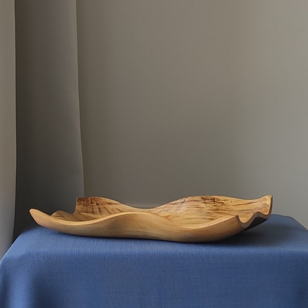 Unique Serving Board With Wavy Edges DIY Snack Plate Stylish Irregular ...