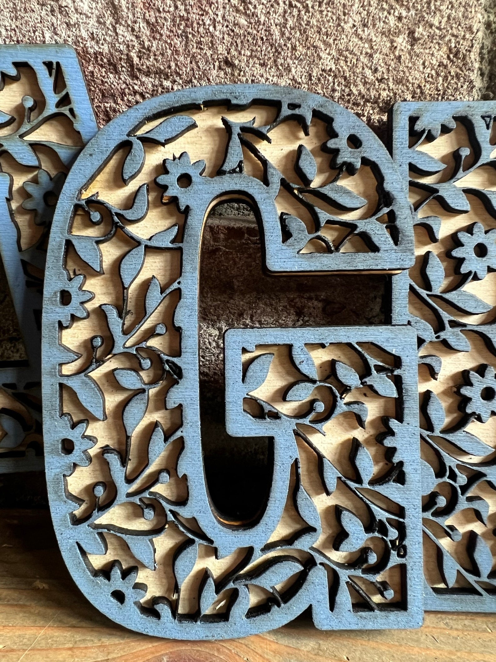 Elegant Two-layer Alphabet Floral Design: Laser & CNC Ready - Instant ...