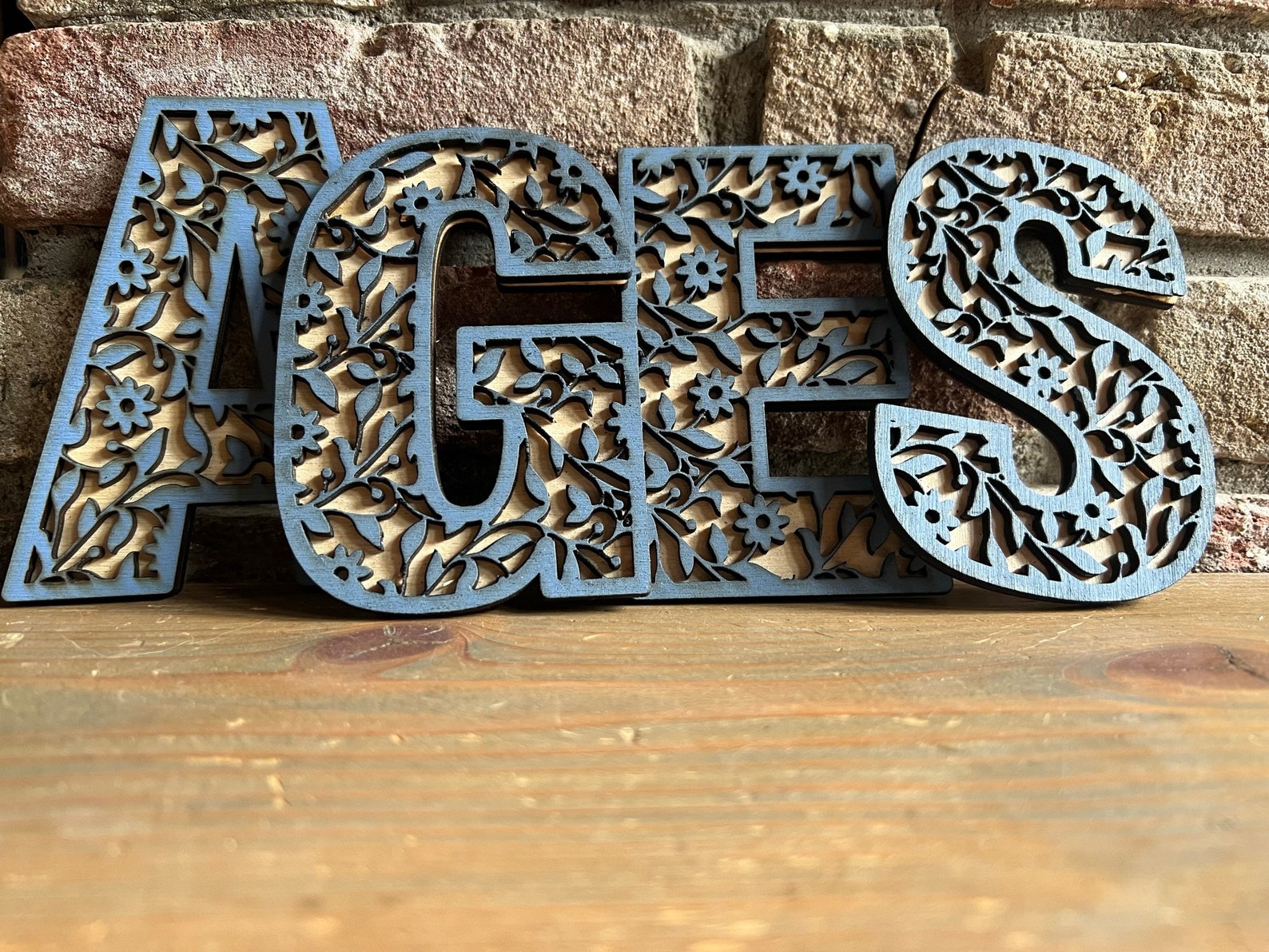 Elegant Two-layer Alphabet Floral Design: Laser & CNC Ready - Instant ...