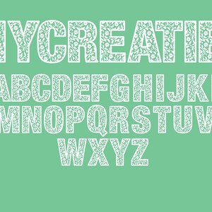 Elegant Two-layer Alphabet Floral Design: Laser & CNC Ready - Instant ...