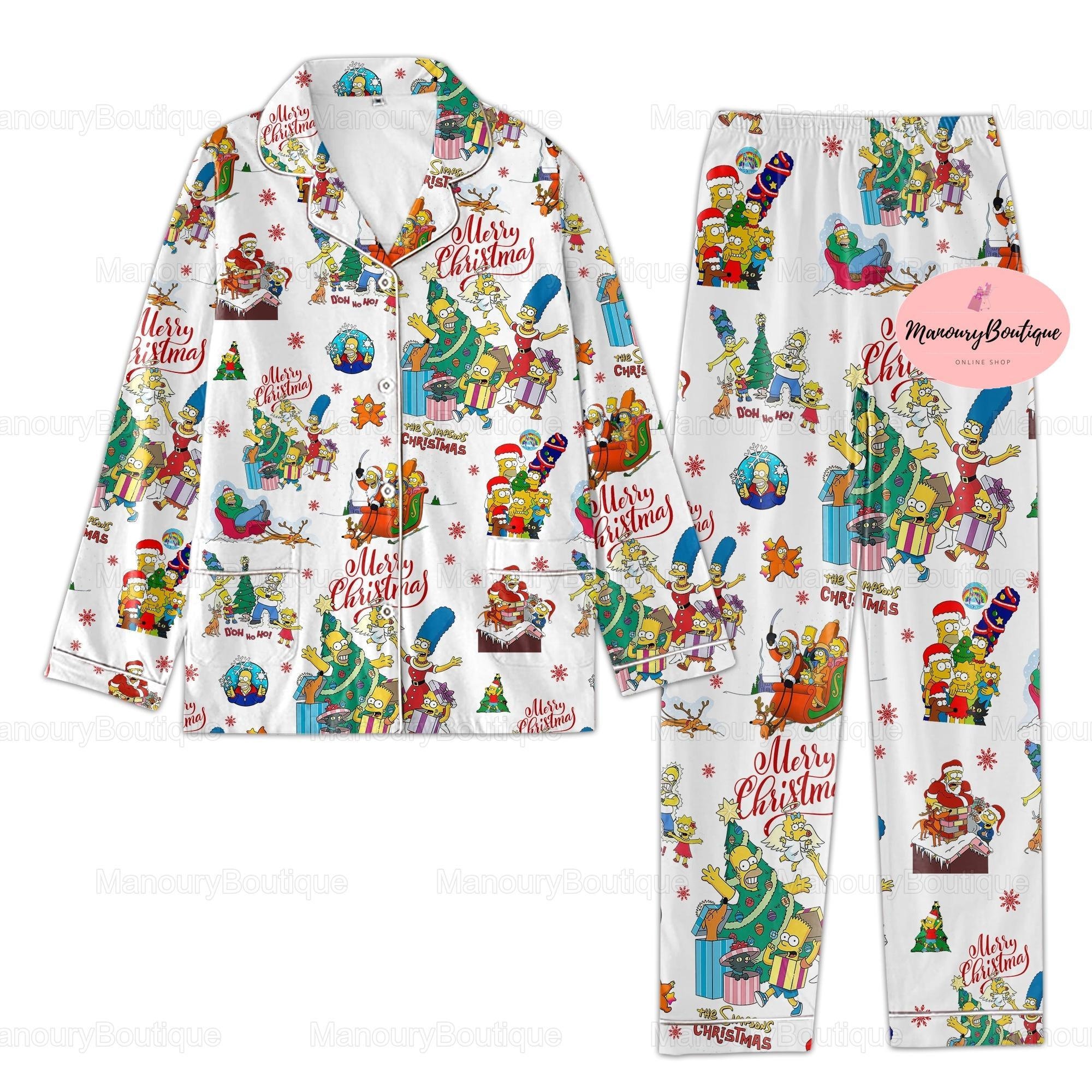Christmas Simpson Pajamas, Homer Simpson Thick Pajamas sold by Gargi ...