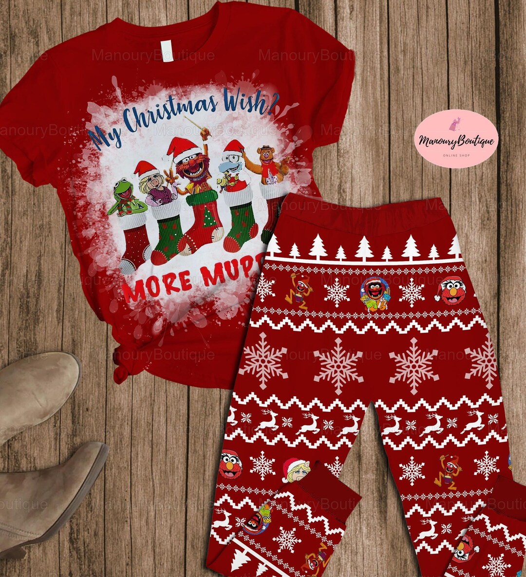 Christmas More Muppet Pajamas Muppet Xmas Family Pajamas - Etsy