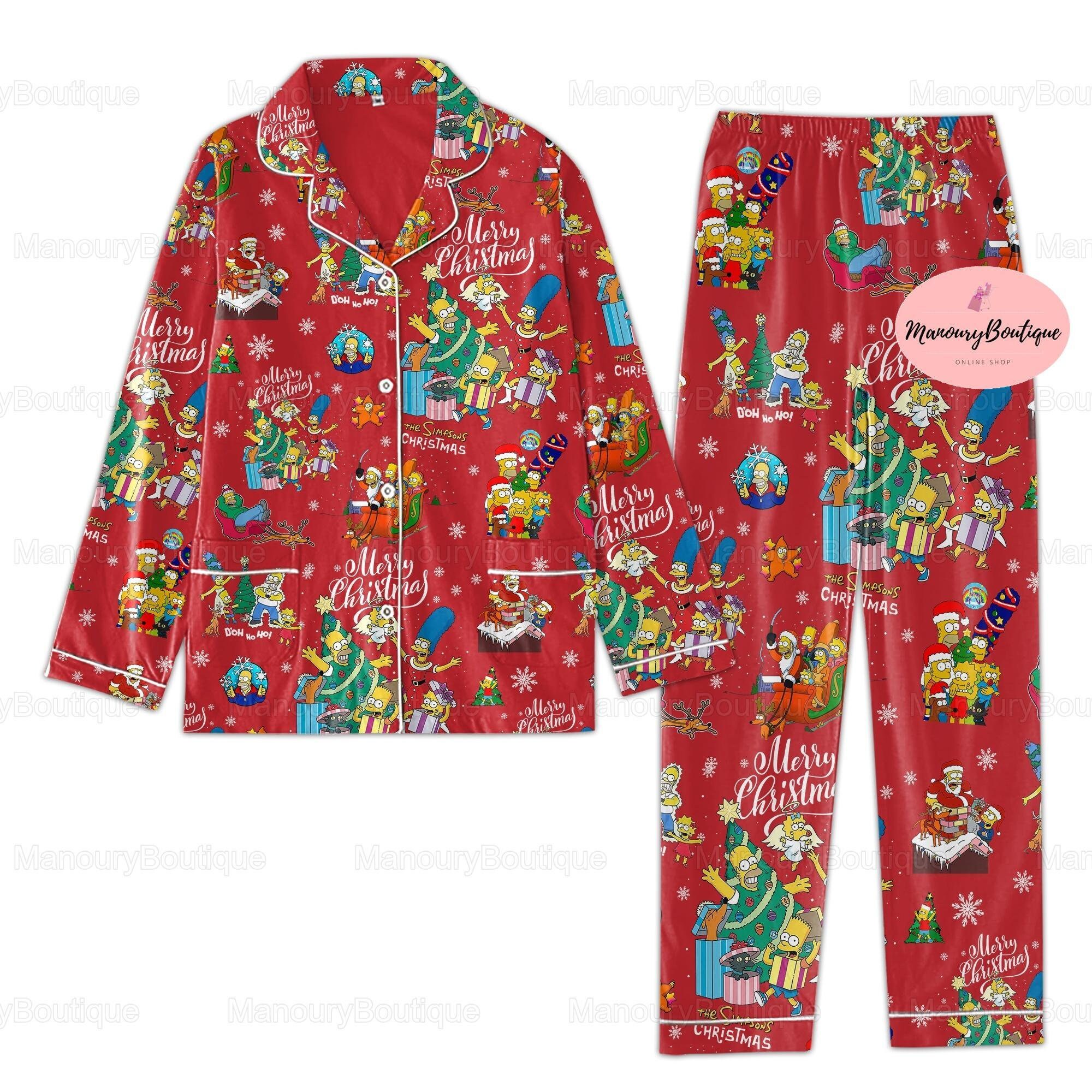 Christmas Simpson Pajamas, Homer Simpson Thick Pajamas sold by Gargi ...