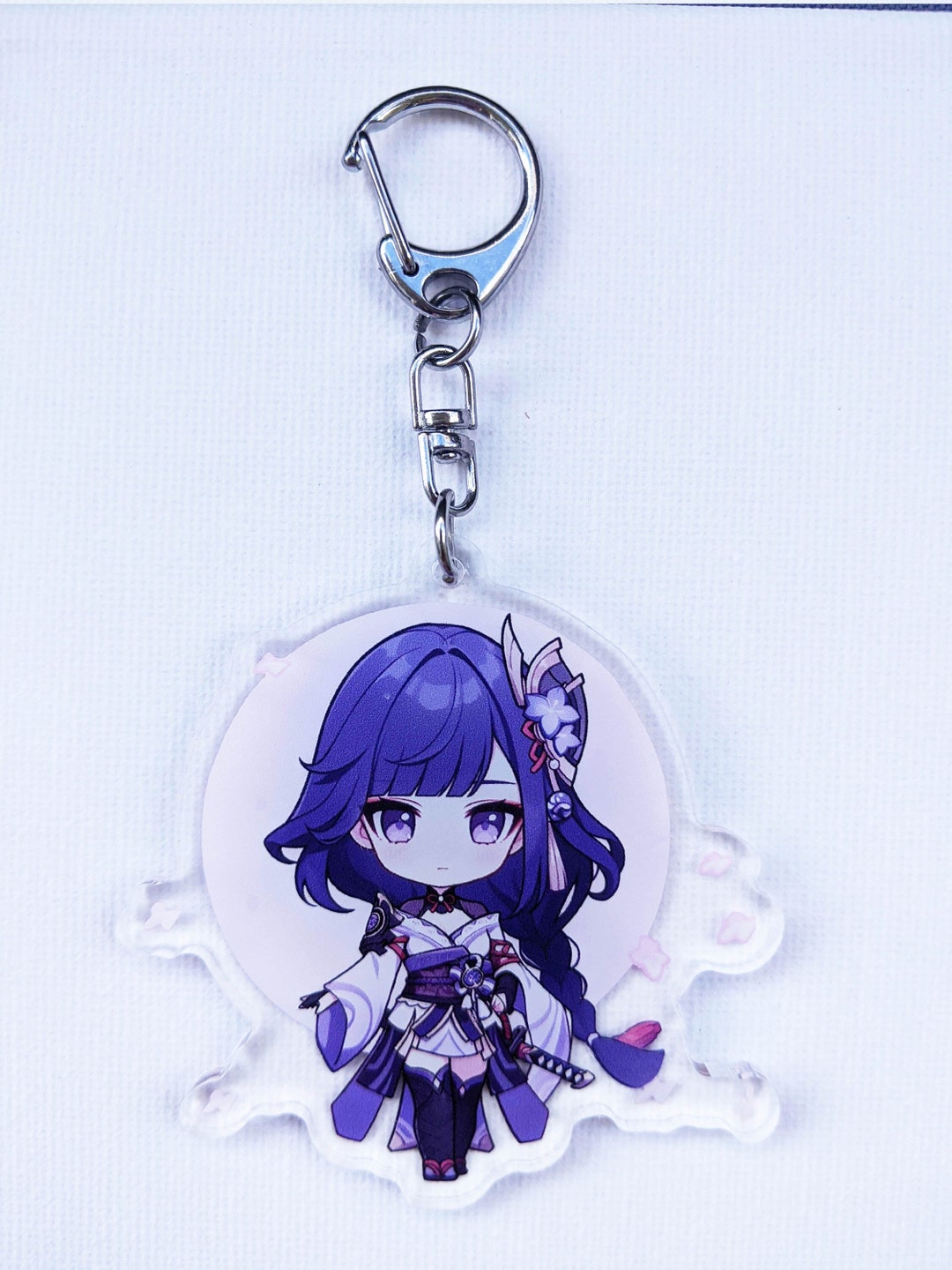 Raiden Genshin Impact Keychain - Etsy