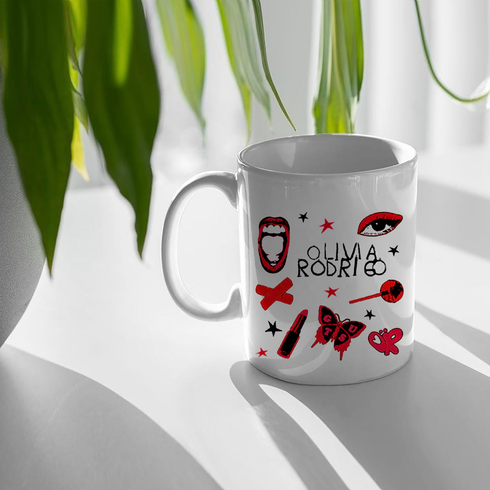 Olivia Rodrigo GUTS Album Mug, Vampire And Bad Idea Right Mug , Guts ...