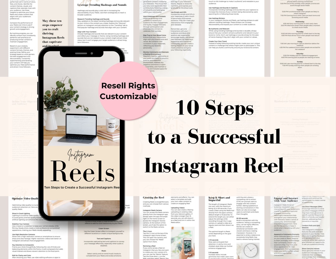 Guide: Ten Steps to Successful Instagram Reels, Resell Rights ...