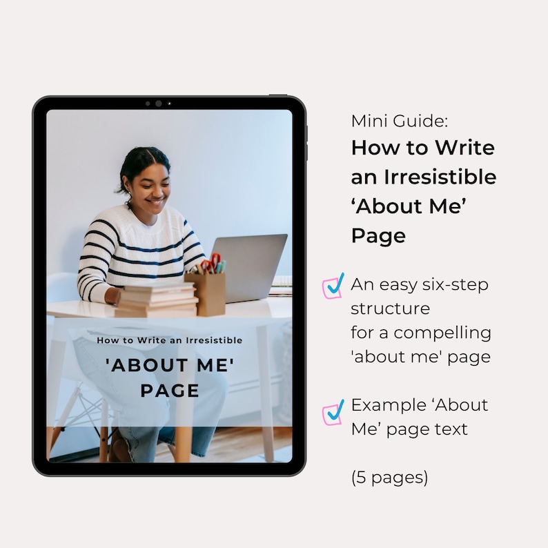 About Me Page Templates, Canva Template, Personal Branding, Resell ...