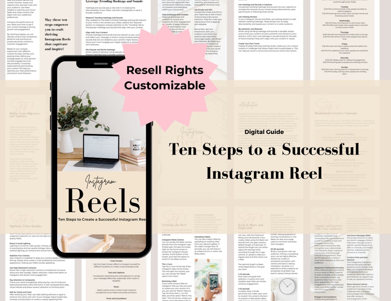 Guide: Ten Steps to Successful Instagram Reels Resell Rights - Etsy