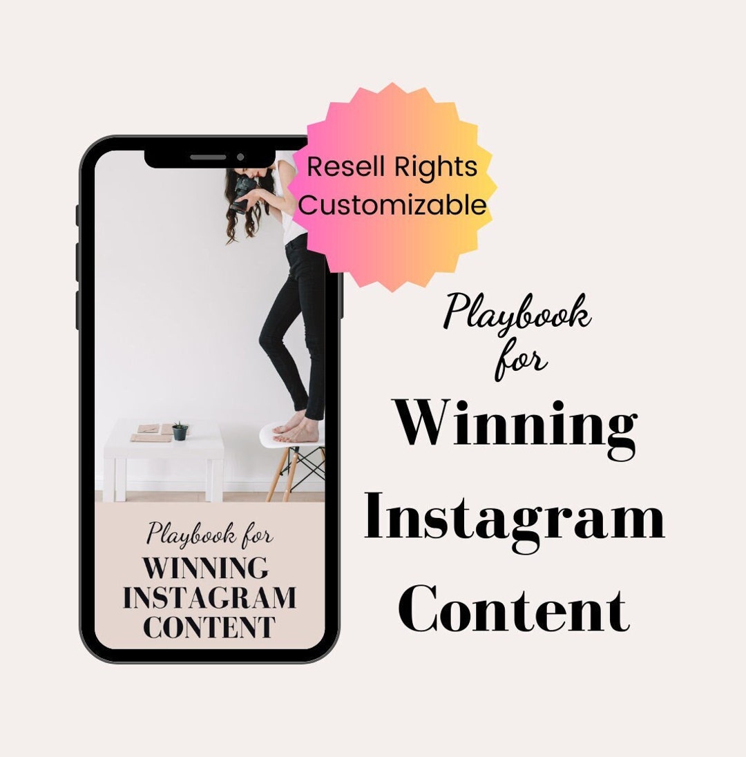 Playbook for Winning Instagram Content, Content Ideas, Captions Hooks ...