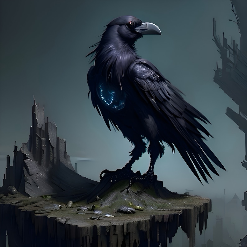 Raven of the Cyber Wasteland - Etsy