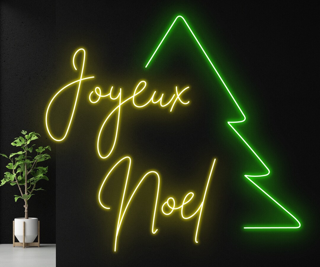 Joyeux Noël Merry Christmas Neon Sign Christmas Neon Sign - Etsy Canada