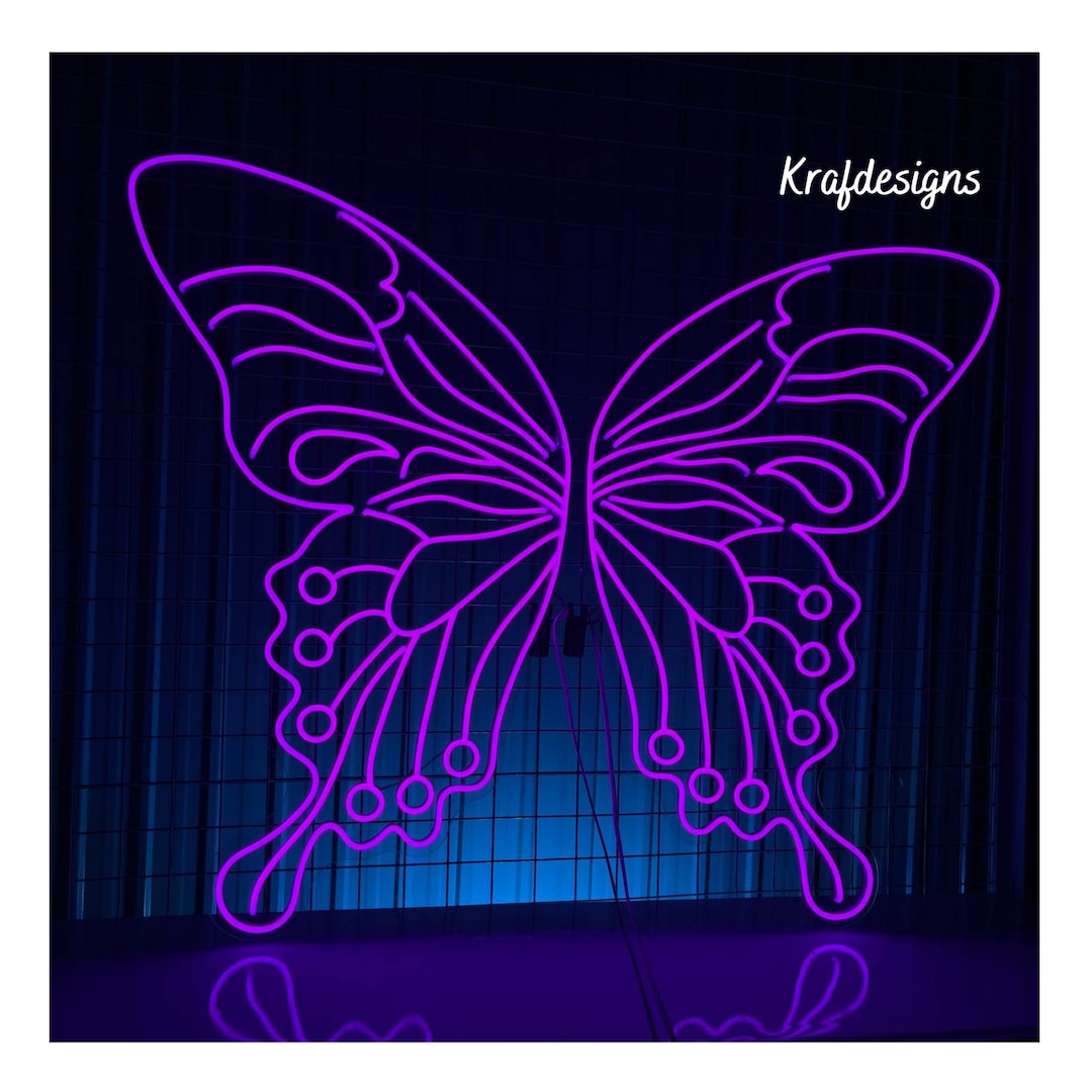 Butterfly Neon Sign, Butterfly Led Sign, Animal Lover Neon Light ...