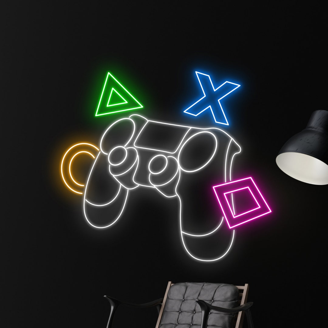 Custom Gamepad Neon Sign Game Machine Led Light Bedroom Kid - Etsy