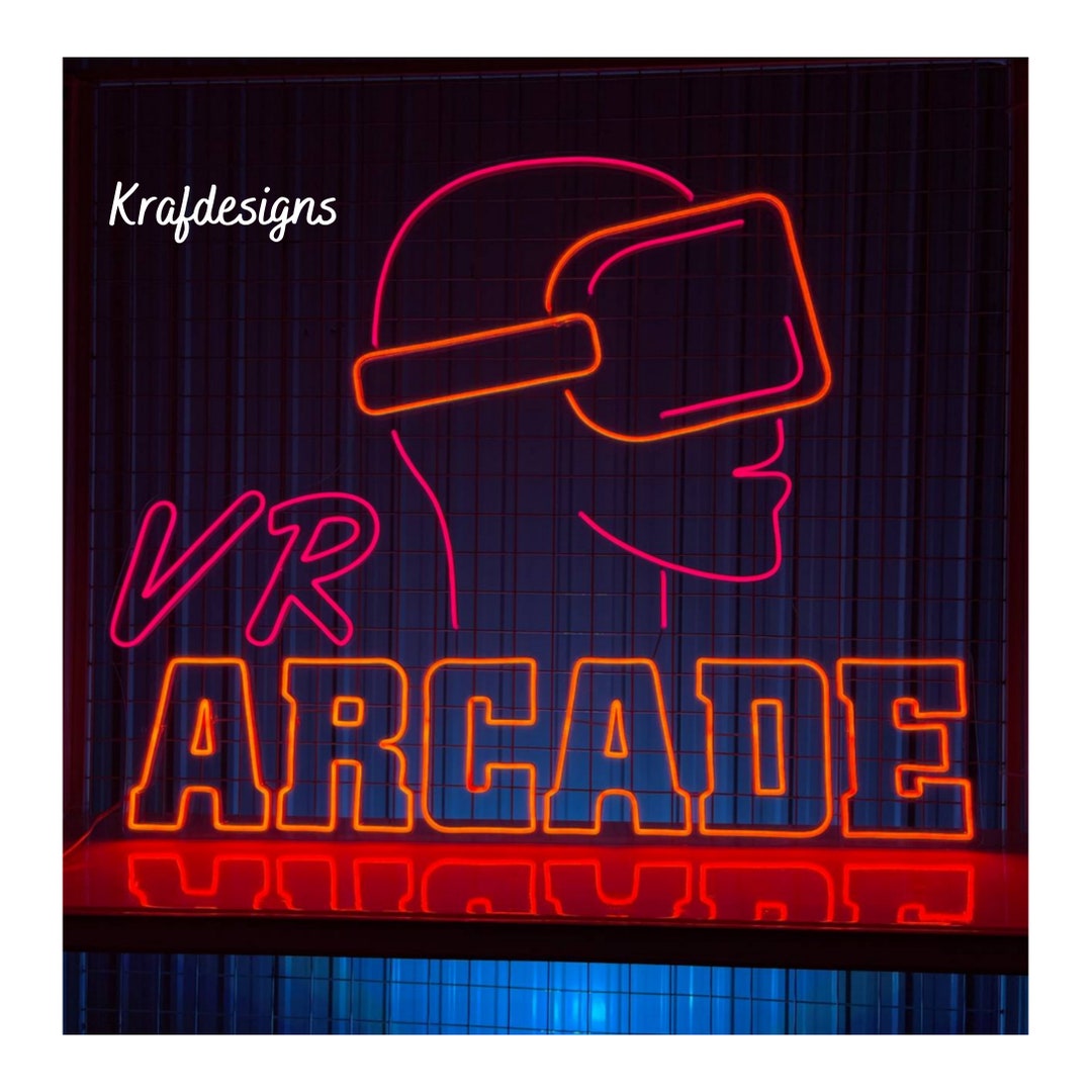 VR Arcade Neon Sign Gamer Decor VR Neon Led Sign VR Games - Etsy