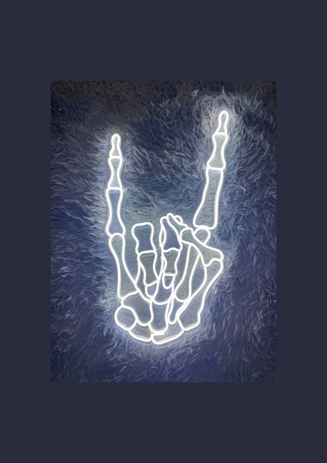 Skeleton Hand Neon Sign Skeleton Finger Led Sign Custom - Etsy