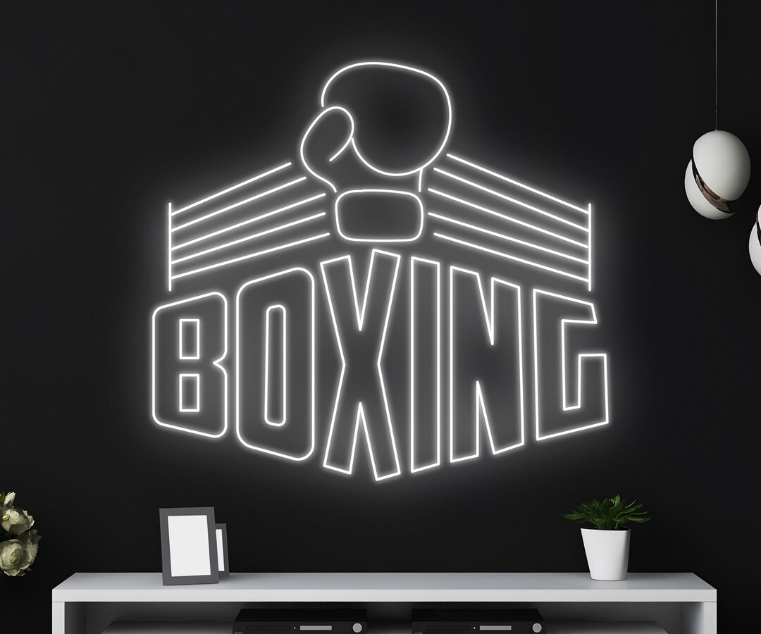 Boxing Neon Sign Boxing Arena Neon Led Light Fan Club Decor - Etsy