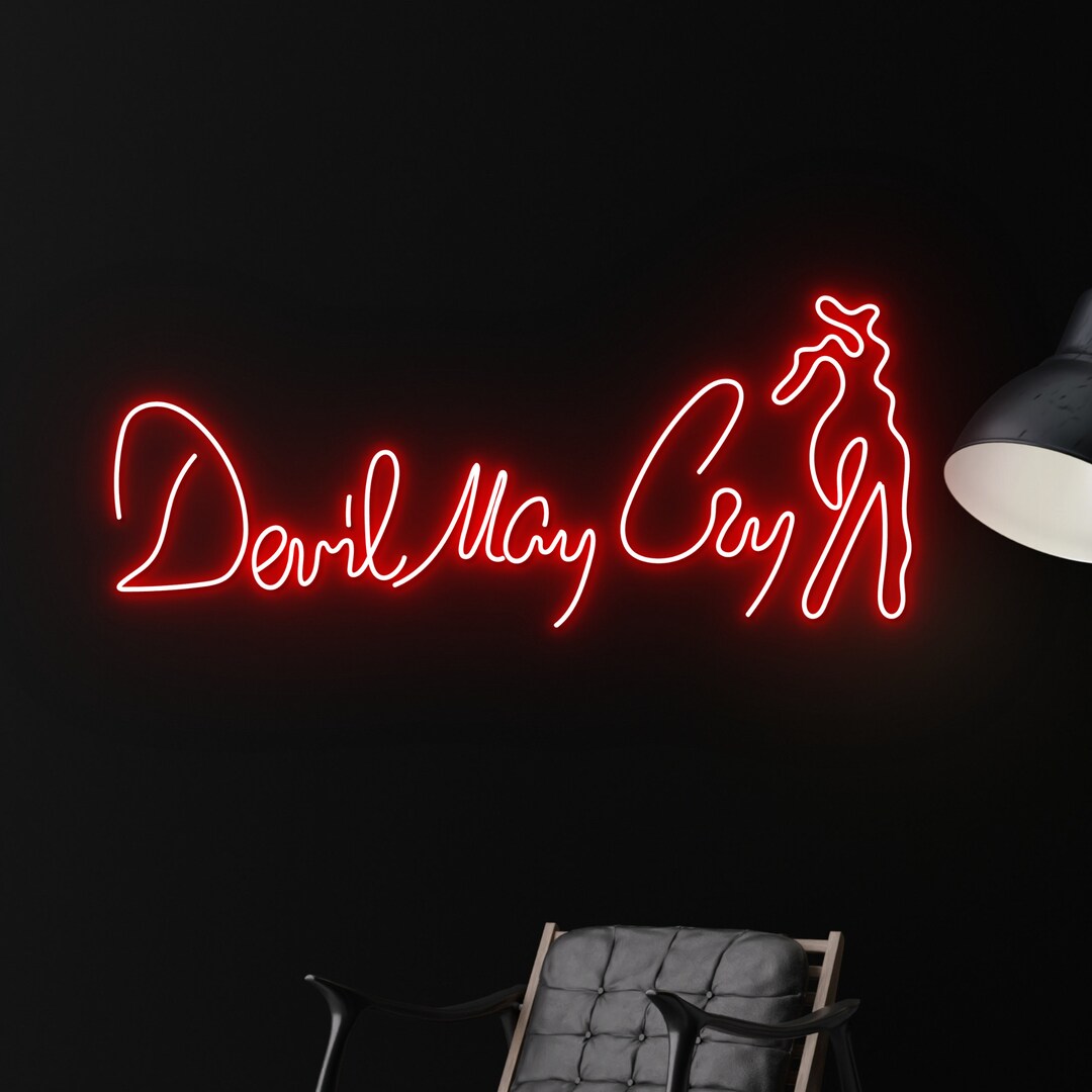 Devil May Cry Neon Sign Custom Quote Neon Light Custom Text - Etsy