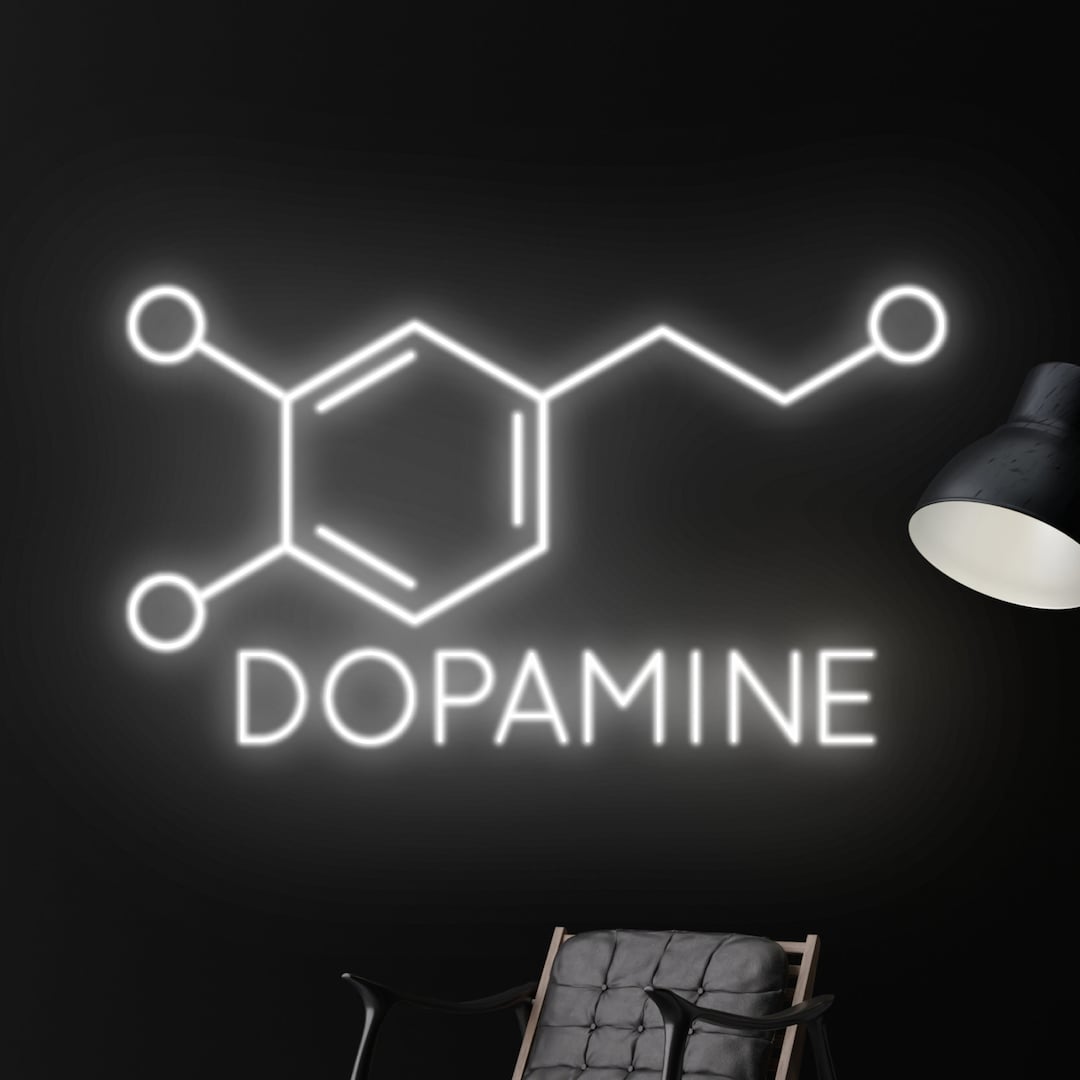 Chemistry Molecule Neon Sign Dopamine Neon Light Chemical - Etsy