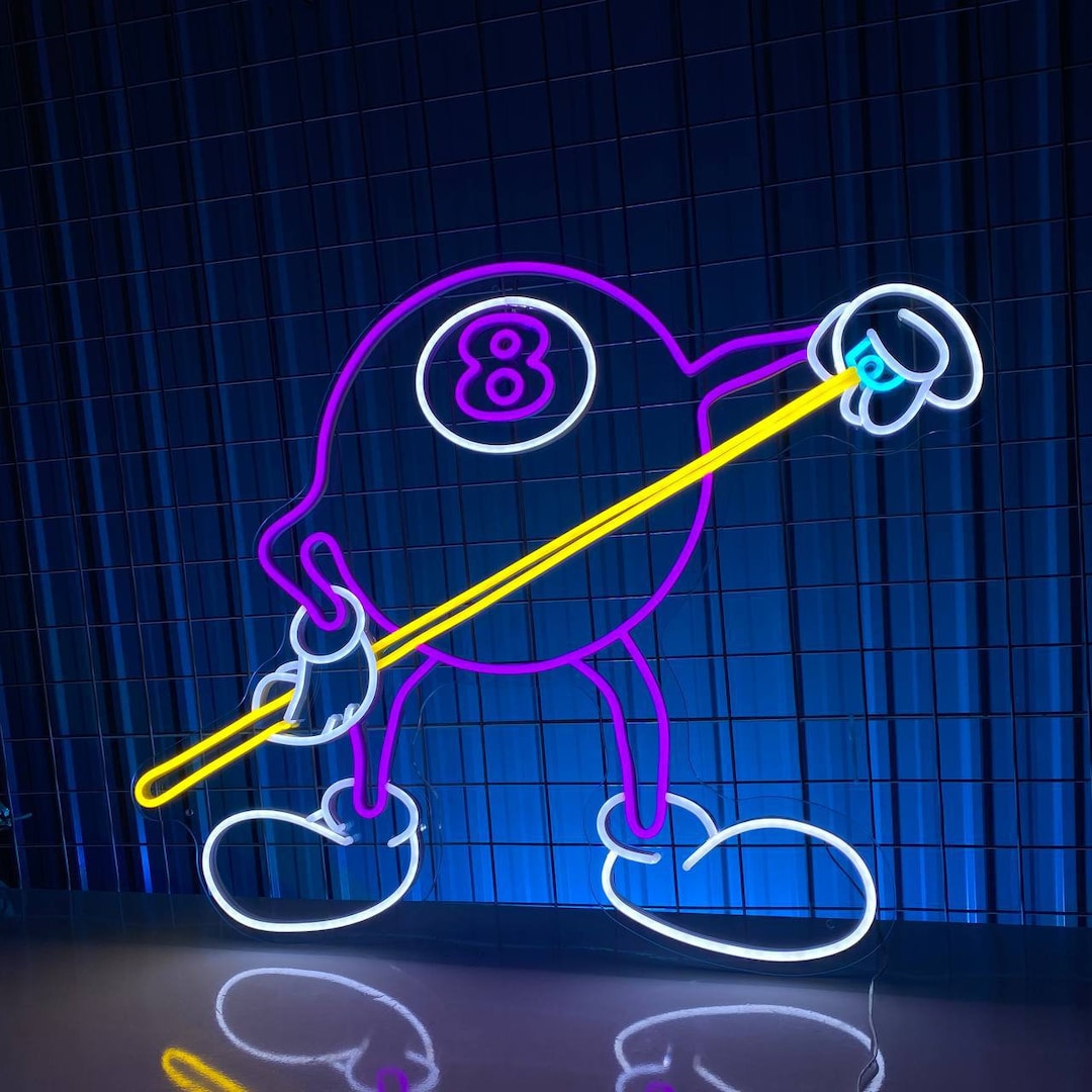 Custom Billiard Neon Sign Billiard Game Led Sign Custom - Etsy