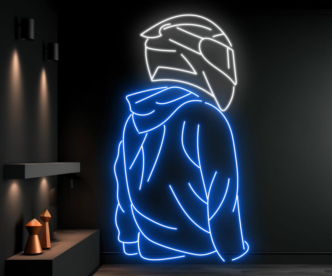Motorcycle Racing Neon Sign Motorcycle Neon Led Light - Etsy