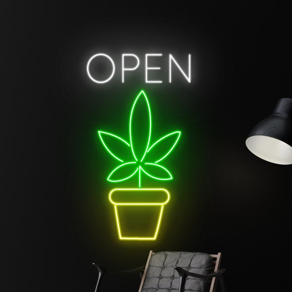 Pot Leaf Neon Sign - Etsy