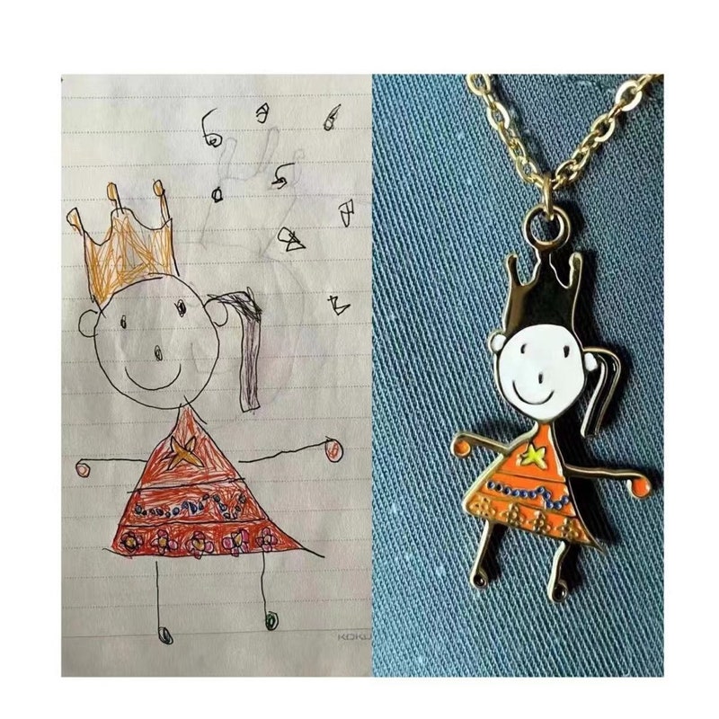 Drawing Necklace - Etsy