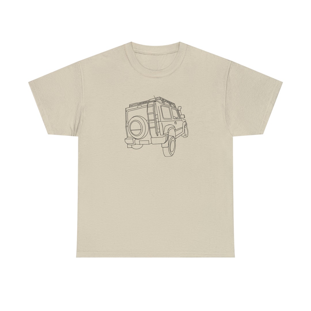 Black Outline 4WD Jimmy Tshirt, 4WD Tshirt, Gift for Dad, Gift for Mum ...