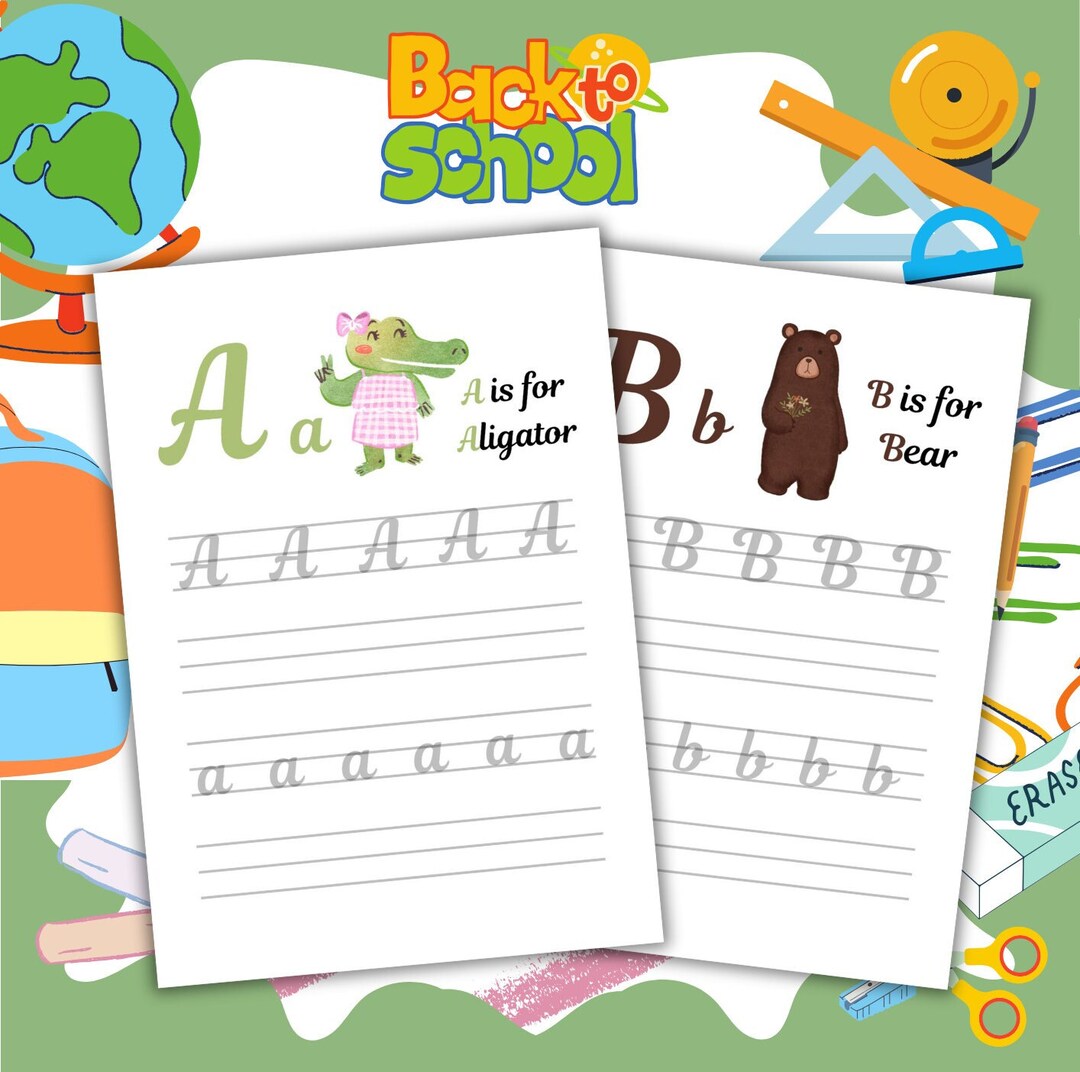 The Art of Handwriting: From A to Z Learn With Fun Digital and - Etsy