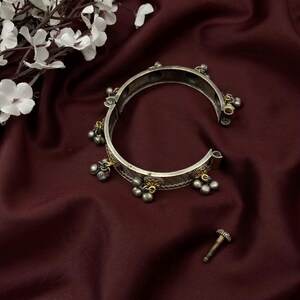 Dual Tone Screw Bangle With Ghungroo Hangings by Quirky Fashions - Etsy