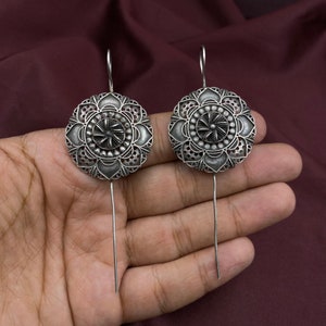 Quirky Fashions Pin Bugadi Piercing Earrings Ear Cuff Floral Design ...