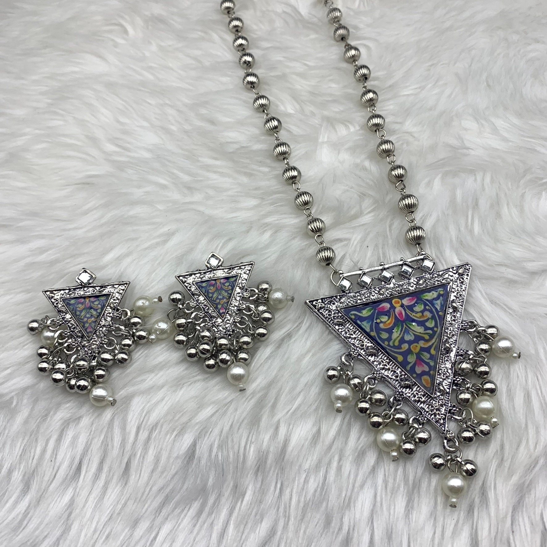 Quirky Fashions Oxidized Silver Indian Style Ethnic Wear Jewelry ...