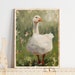 Cottagecore Silly Goose Wall Art, Girls Wall Art, Cute Goose Print ...