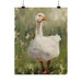 Cottagecore Silly Goose Wall Art, Girls Wall Art, Cute Goose Print ...