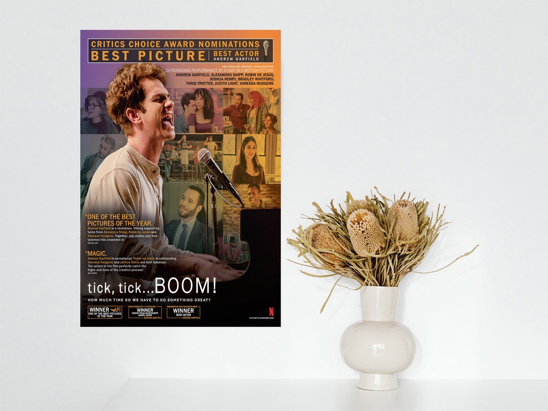 Tick Tick Boom Movie Poster 2023 Movie / Poster Gift / Bedroom ...