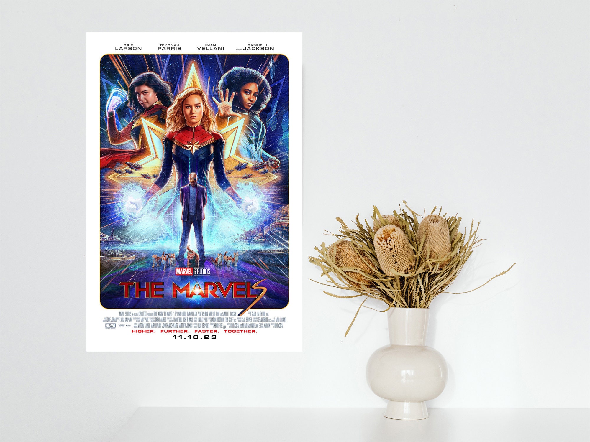 The Marvels Movie Poster 2023 Movie sold by Chemical Elegy | SKU ...