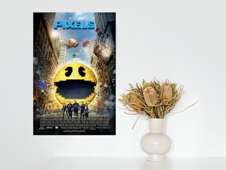 Pixels Movie Poster 2023 Movie / Poster Gift / Bedroom Dormitory Wall ...