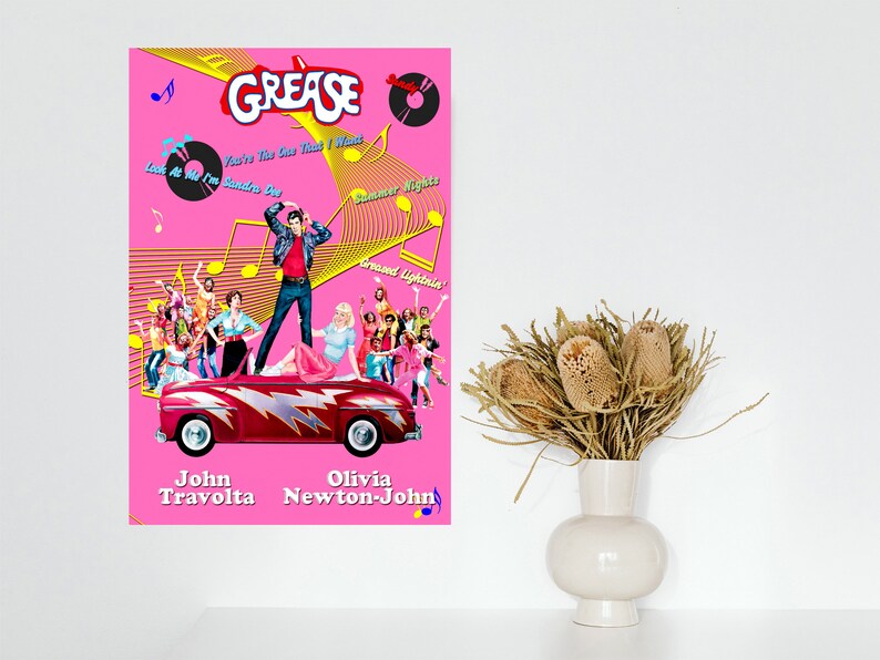 Grease Movie Poster 2023 Movie / Poster Gift / Bedroom Dormitory Wall ...