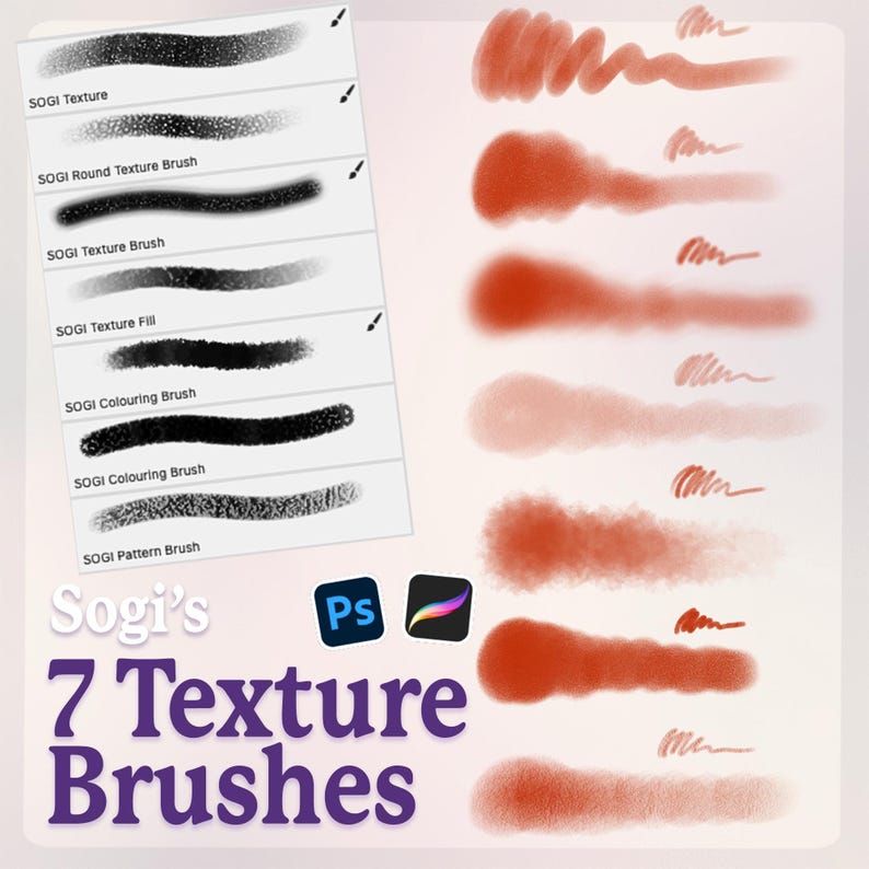 Sogi’s Digital Brush Pack – 12 Custom Brushes for Photoshop & Procreate ...