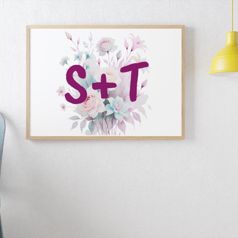 Initial Poster - Etsy