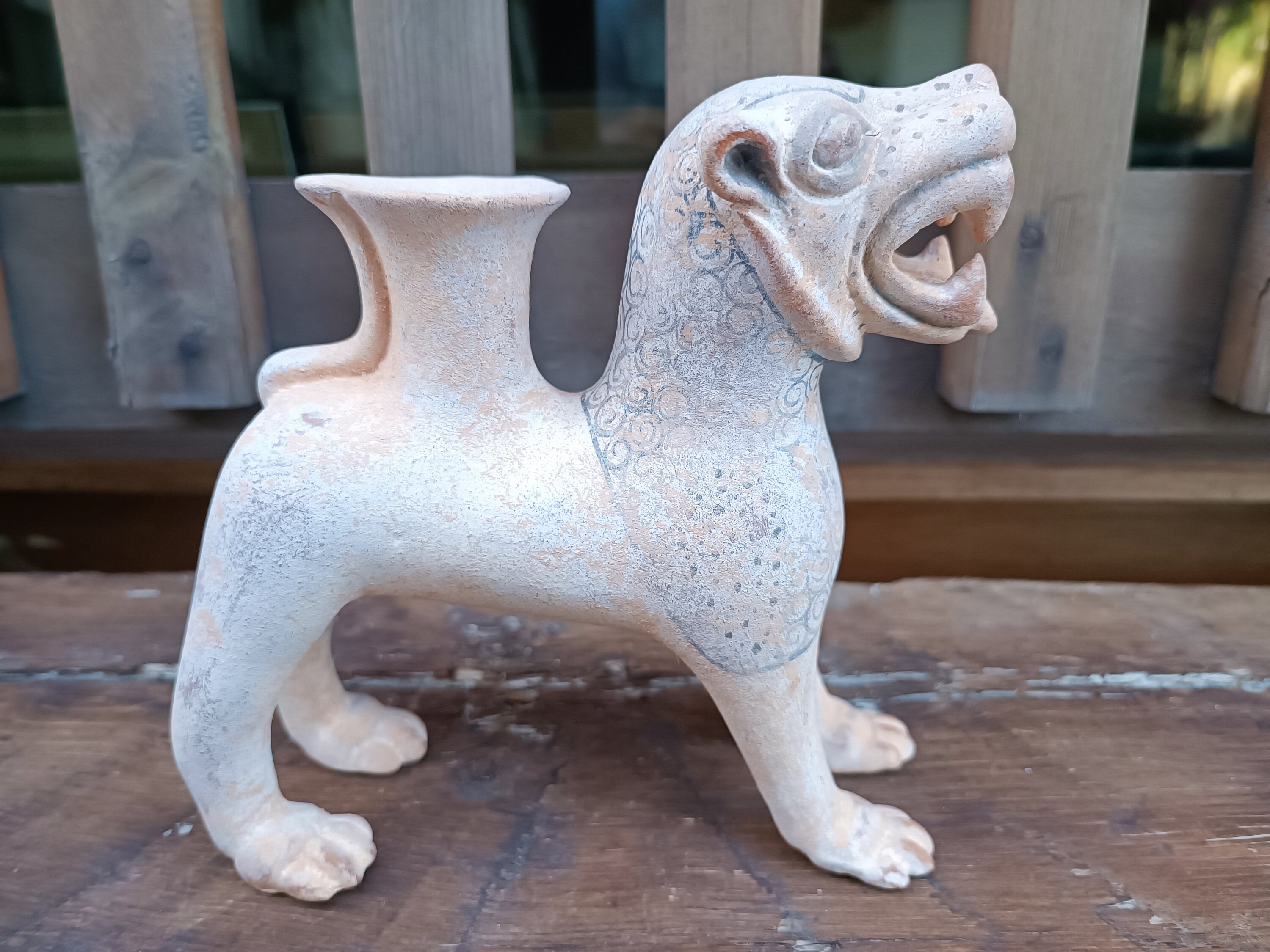 Replica of a Ritual Drinking Vessel rhyton in the Shape of a Lion ...