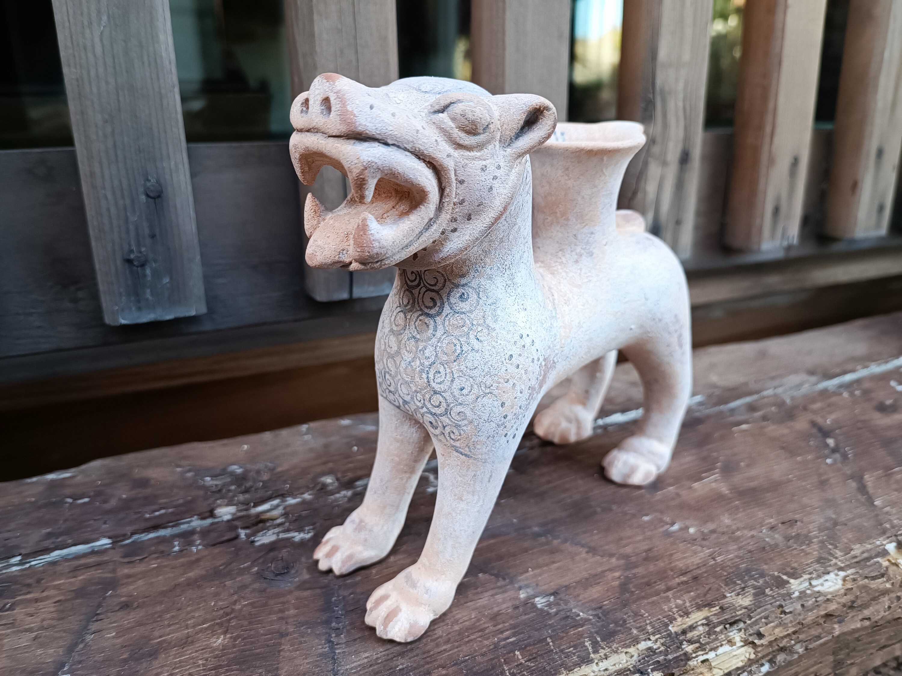 Replica of a Ritual Drinking Vessel rhyton in the Shape of a Lion ...