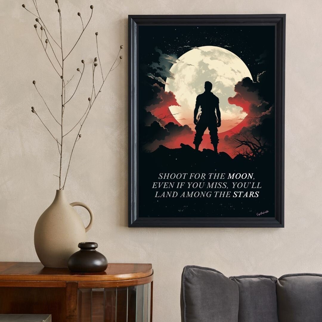 Motivational Quote Wall Art, Inspirational Entrepreneur Home Office ...