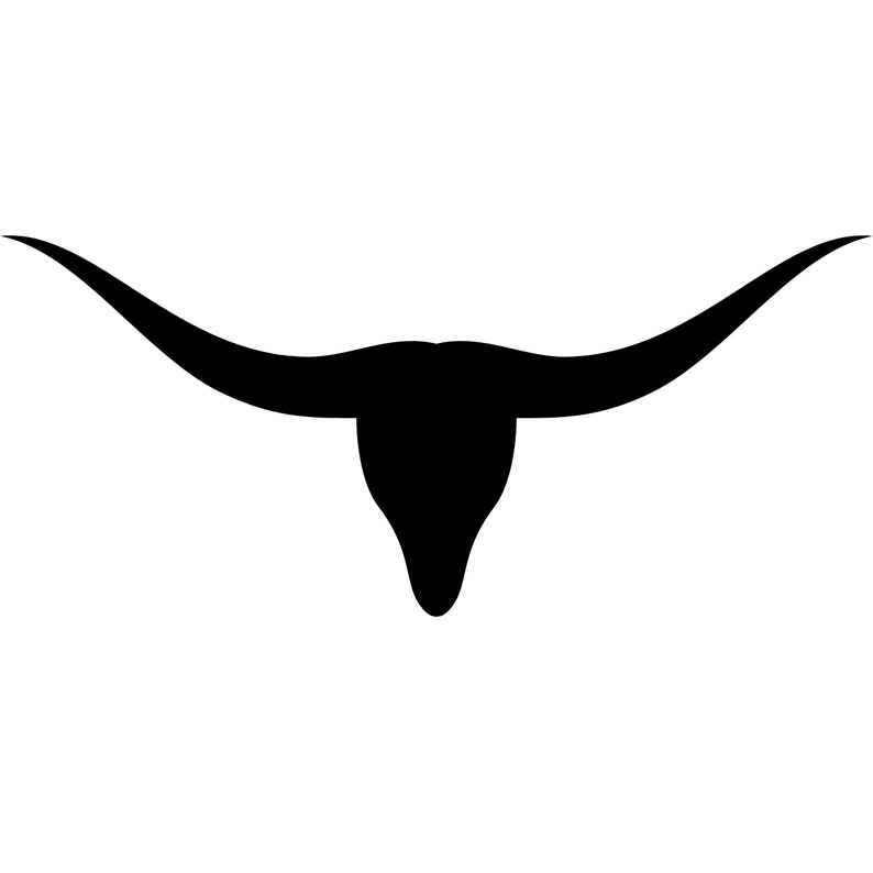 Texas Longhorn Head Instant Download SVG, PNG, EPS, Dxf, Jpg Digital ...